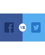 สถิติที่น่าสนใจของ Facebook vs. Twitter (Infographic)